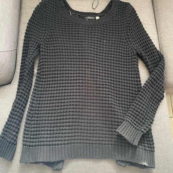 Dex | Sweaters | Dex Charcoal Metallic Open Waffle Knit Sweater | Poshmark